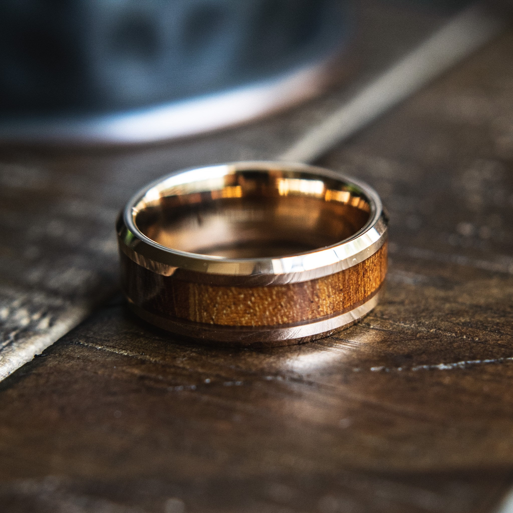 Whiskey Barrel Ring - Men's Wedding Ring - Men's Whiskey Barrel Ring ...