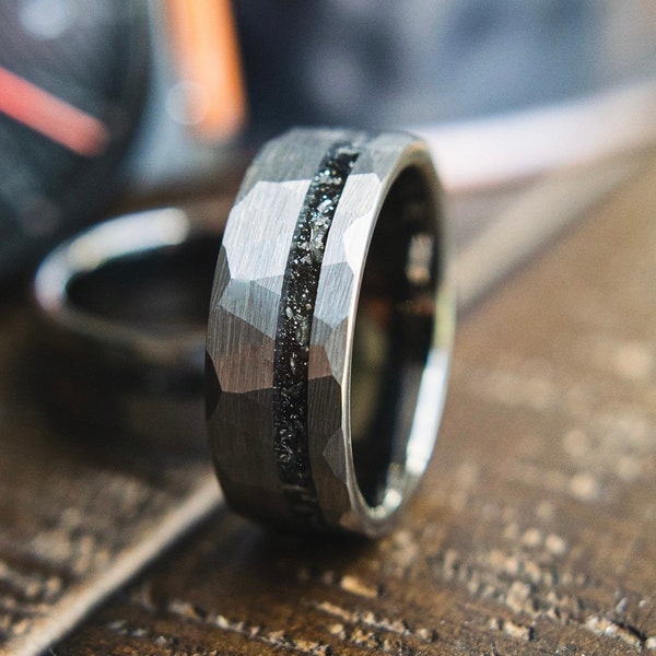 Mens Meteorite Ring - Etsy