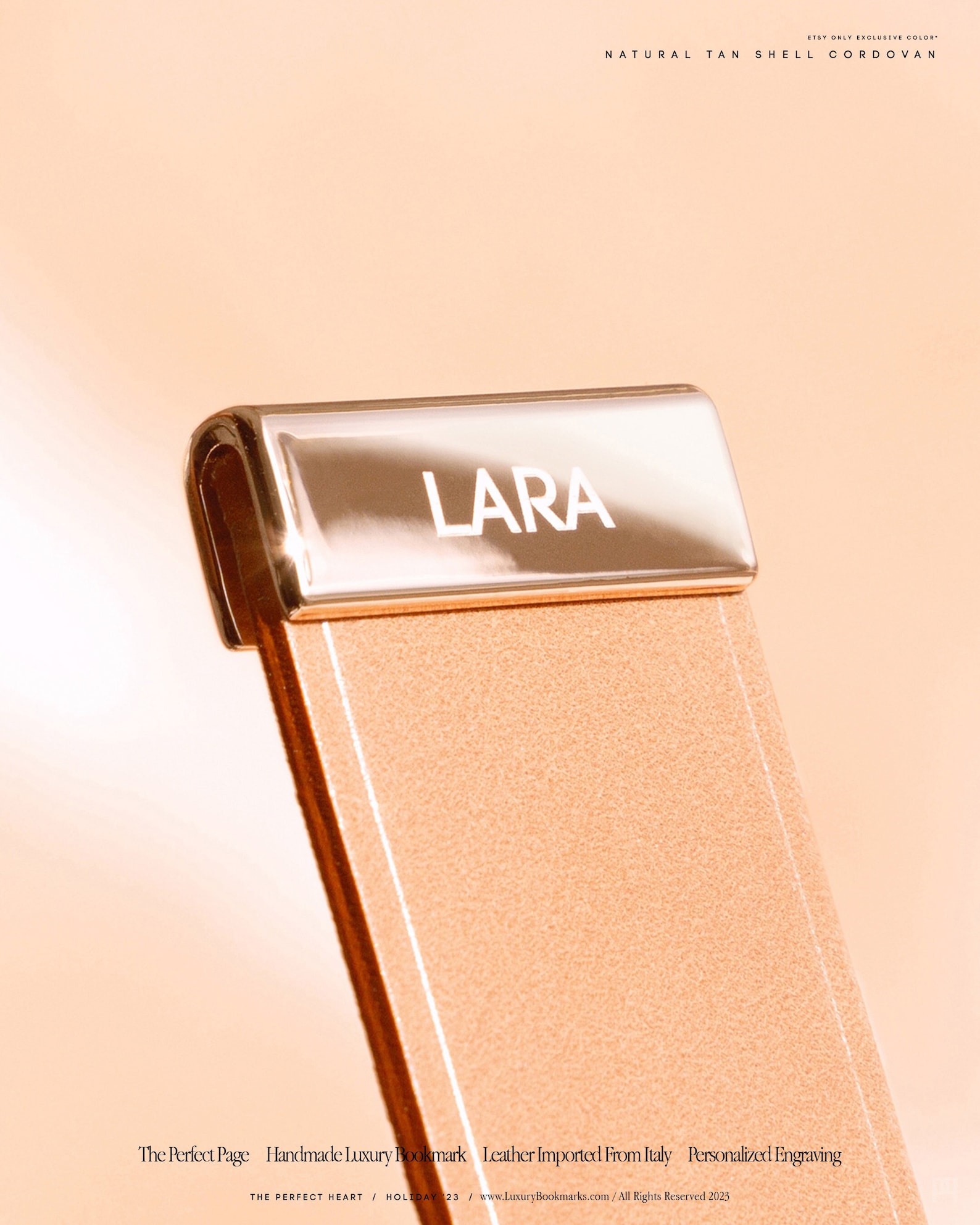 Engraved Bookmark Made With Rare Shell Cordovan. This is the Most ...