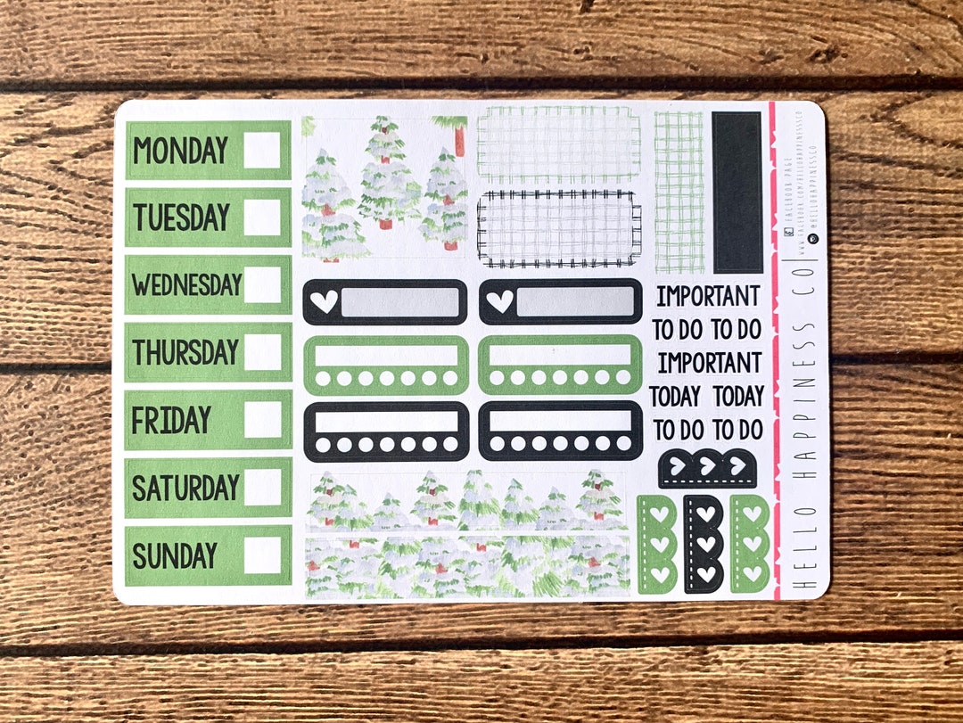 Printpression Weeks Weekly Kit Snow Covered Hills - Etsy