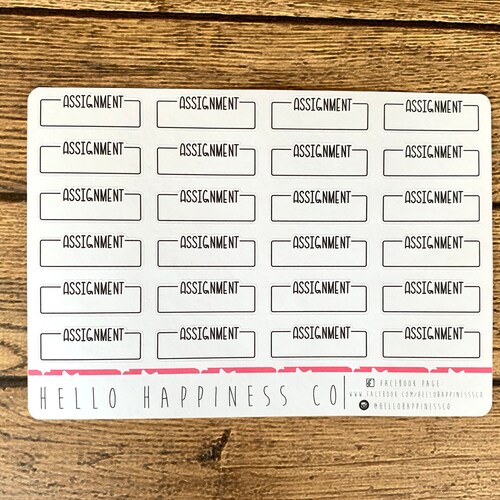 Custom Calligraphy College Name Stickers - Etsy