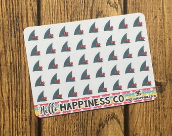 Period Tracker Stickers Shark Week Planner Stickers erin - Etsy