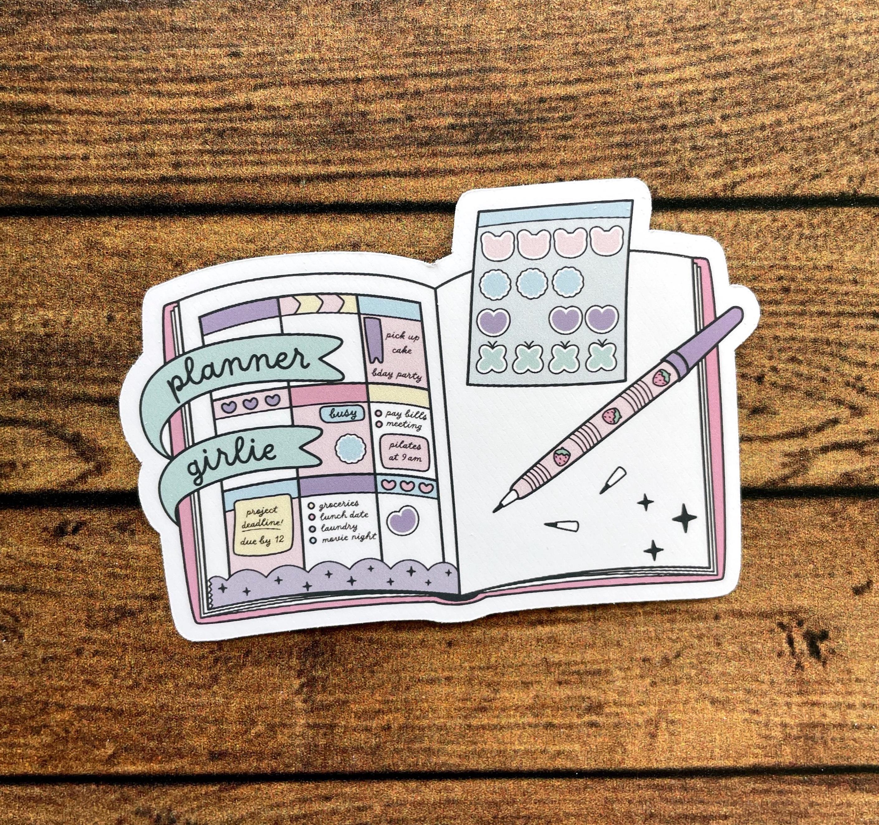 Y2K Planner Die Cuts Vinyl Die Cut Stickers - Glossy & Holographic ...
