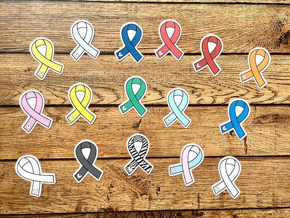 Awareness Ribbons Cause Ribbons You Choose Ribbon Color - Etsy