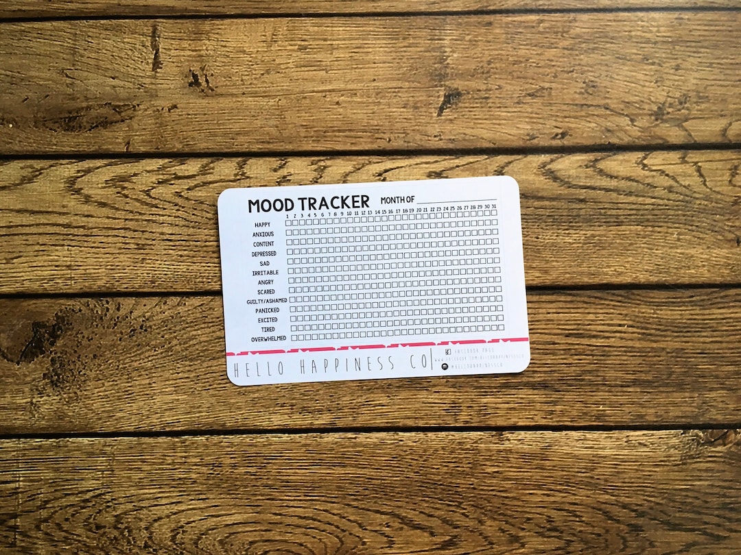 MINI Monthly Mood Tracker - Etsy
