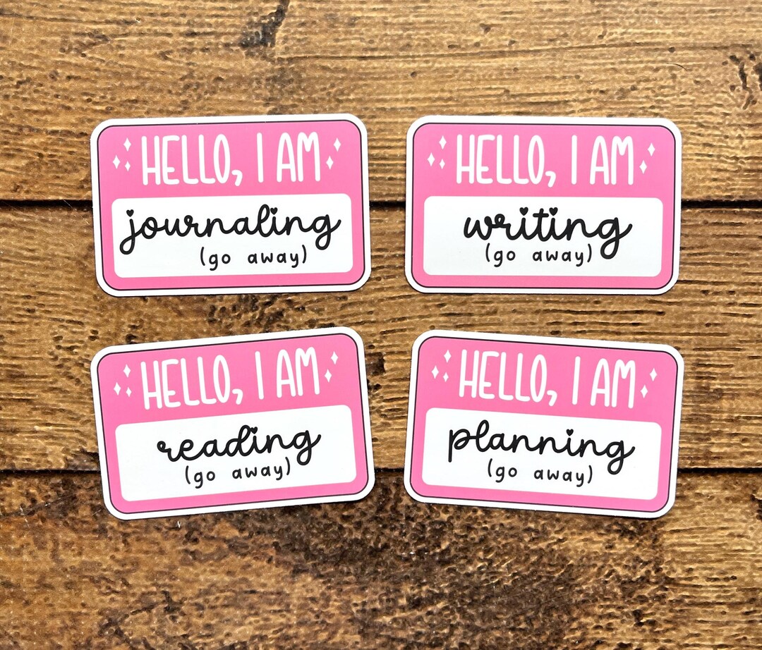 Hello, I Am... Journaling, Writing, Reading, or Planning - Glossy ...