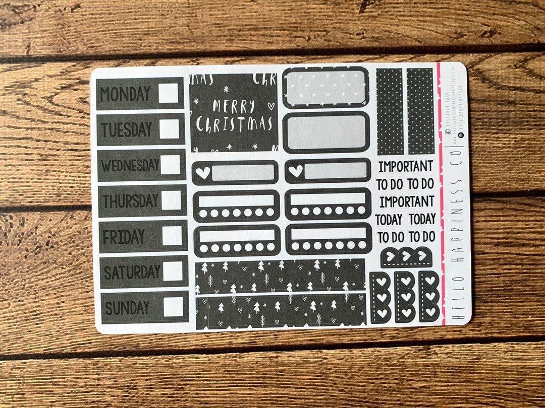 Printpression Weeks Weekly Kit Modern Christmas - Etsy