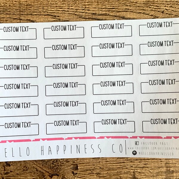 Custom Task Card - Etsy