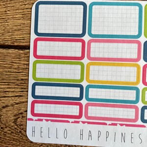 MINI Grid Boxes Rounded Corners 1.3in Box Width Many Color Options ...