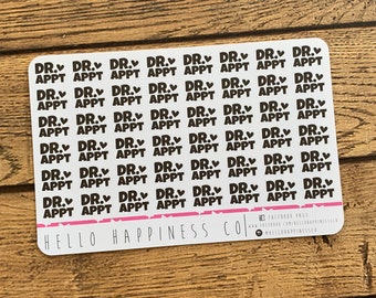 Doctor Appointment Planner Stickers - Etsy