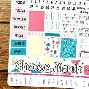 Printpression Monthly View Kit Beach Fun You Choose Month - Etsy