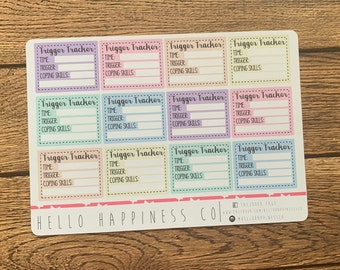 Blood Pressure and Heart Rate Tracking Planner Stickers for - Etsy