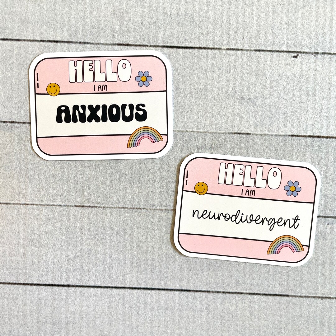 Hello I Am ... Die Cut Vinyl Sticker - Mental Health Stickers ...
