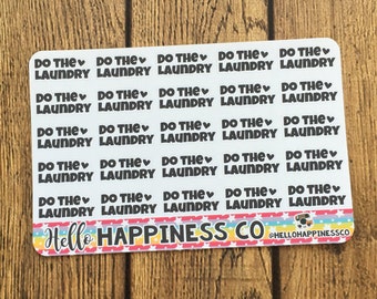 119 Laundry Basket Stickers for Erin Condren Life Planner, Plum Paper ...