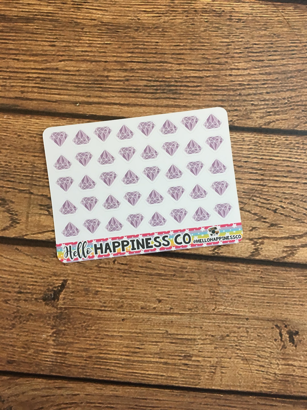 MINI Diamond Planner Stickers - Etsy