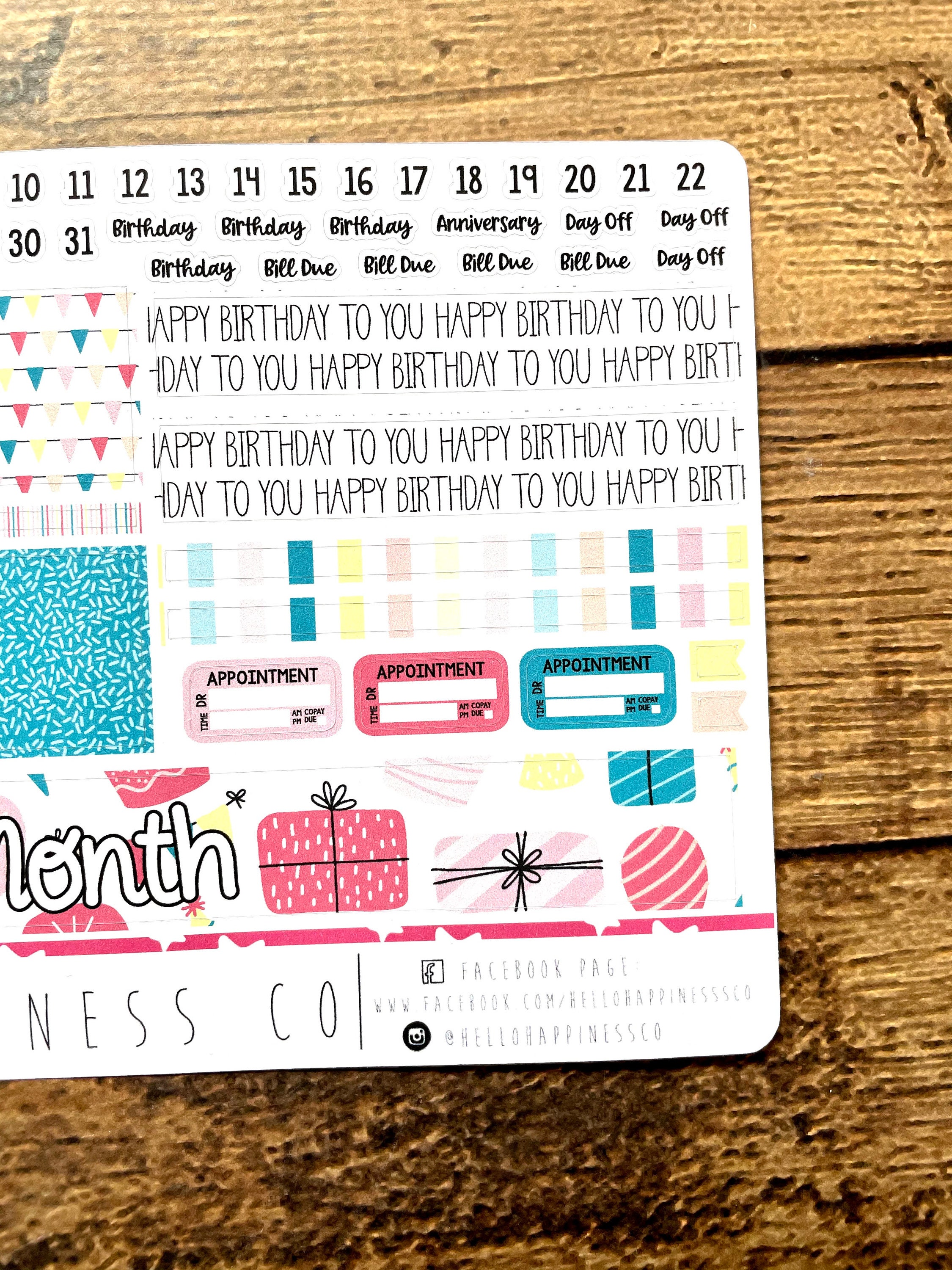 Printpression Monthly View Kit Beach Fun You Choose Month | Etsy