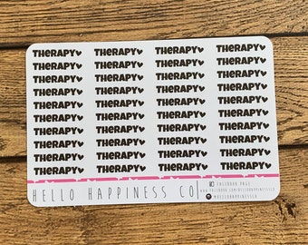 Therapy Planner Stickers: Word Outline Stickers - Etsy