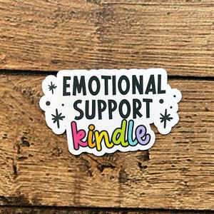 Emotional Support Die Cut Vinyl Sticker - Holographic & Glossy Overlay ...