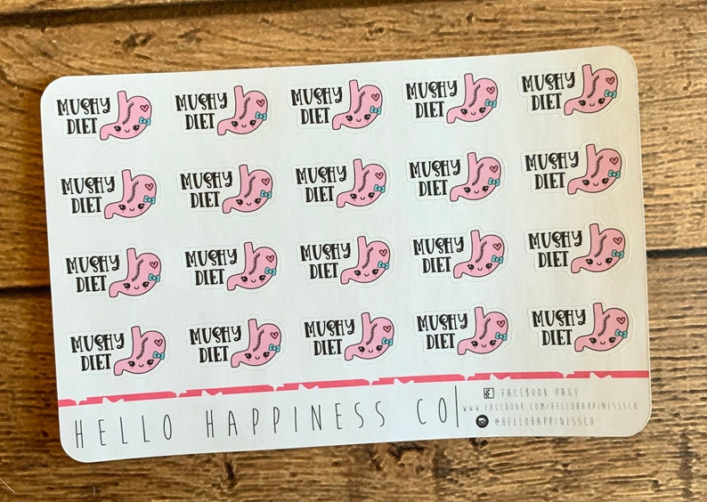 Weight Loss Surgery Planner Stickers - 5 Sheets - Etsy