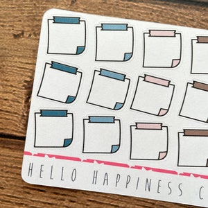 Mini Sticky Notes - Planner Stickers - Many Color Options - Etsy