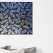 Blue Painting on Canvas Silver Textured Painting Acrylic - Etsy