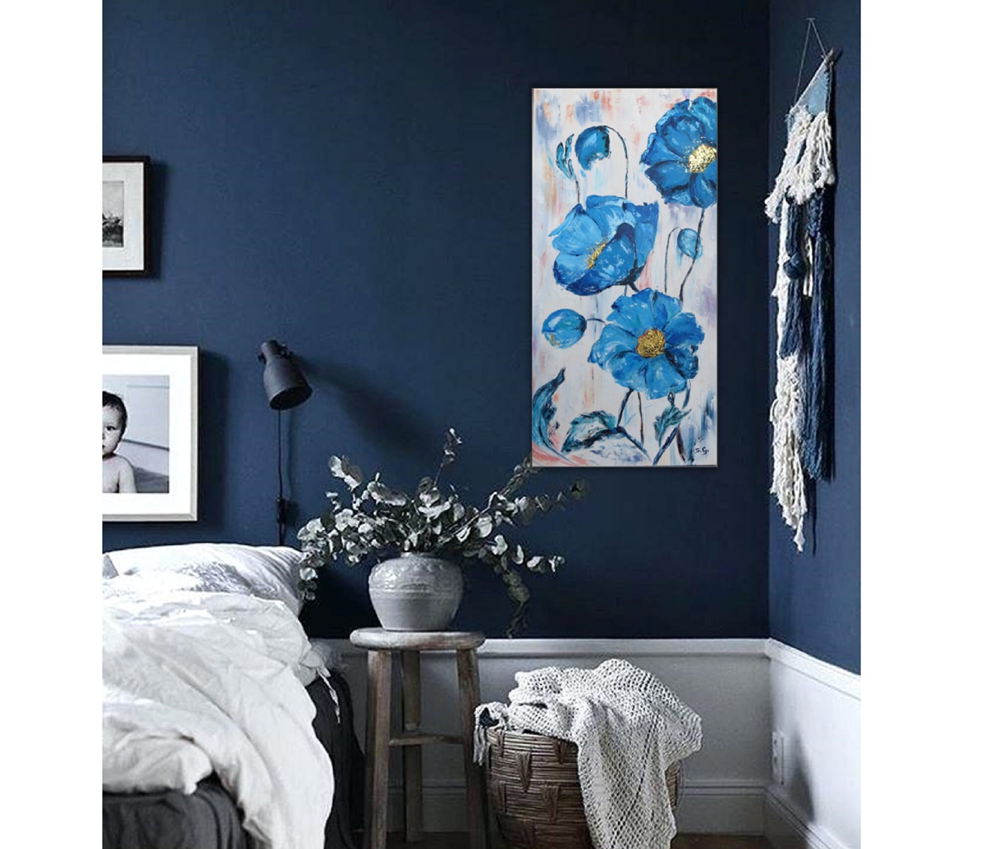 Dark Blue Tumblr Rooms