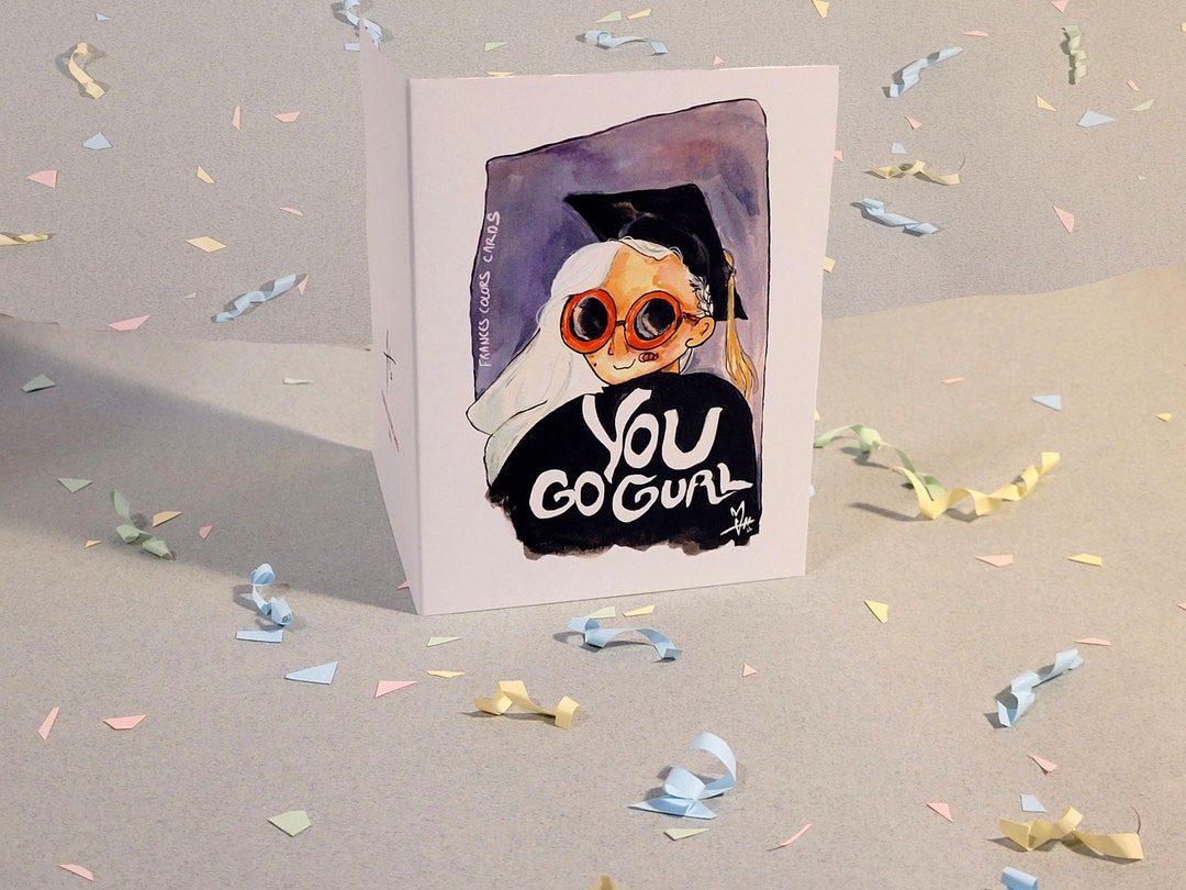 You Go Gurl | A2 Size Card | Graduation & Achievements - Etsy