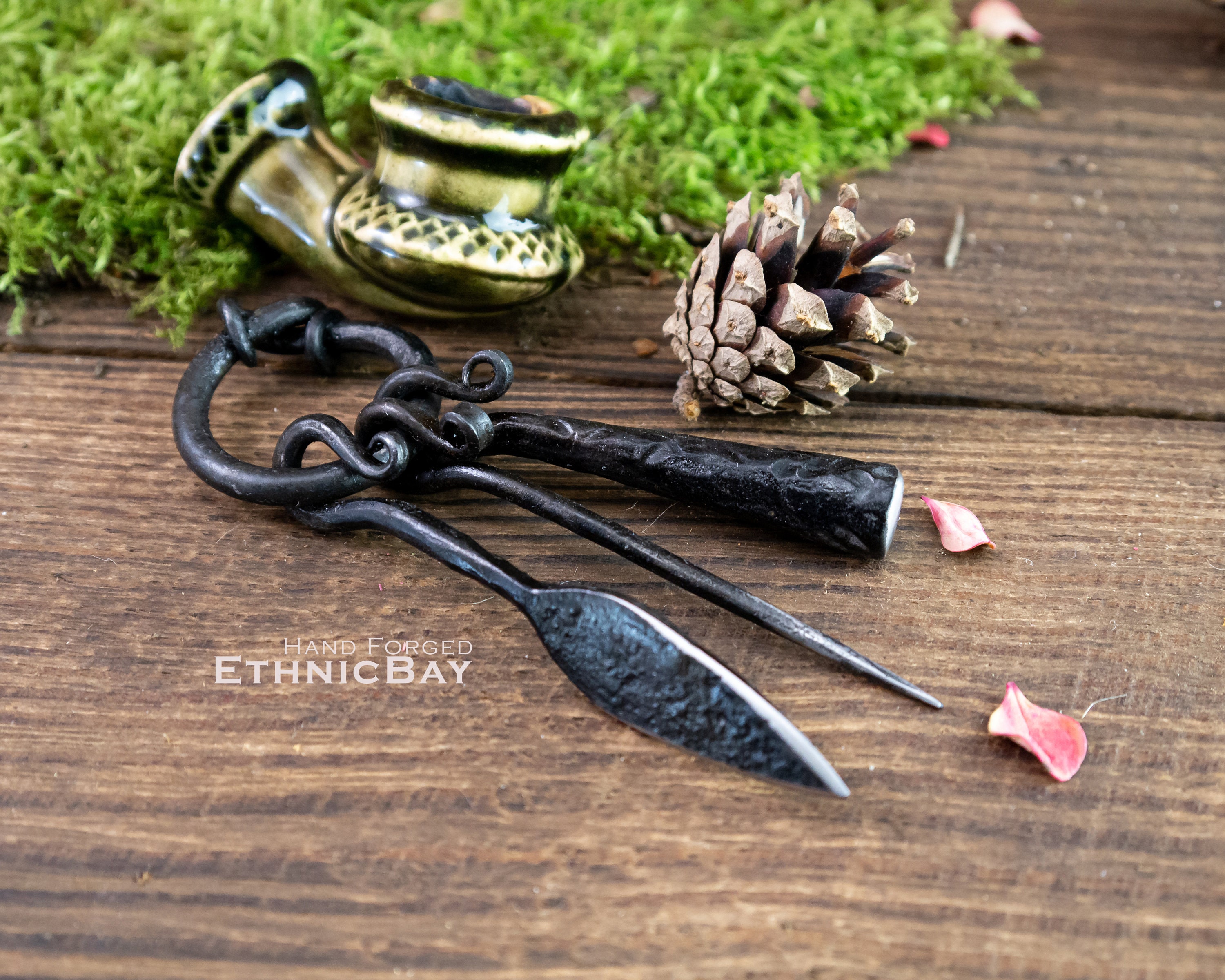 Tobacco Pipe Tamper. Hand Forged Waxed Tobacco Pipe Tool - Etsy
