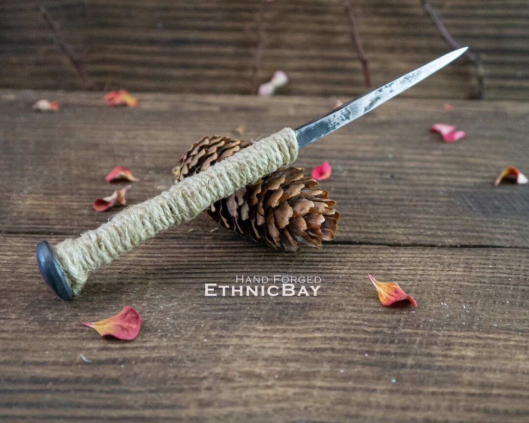 Hand Horged Awl, Tool Instrument for Leather Work, Traditional Awl Tool ...