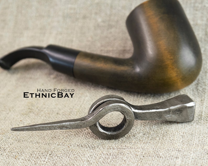 Tobacco Pipe tool. Handmade tamper. Hand Forged smoker tool | Etsy