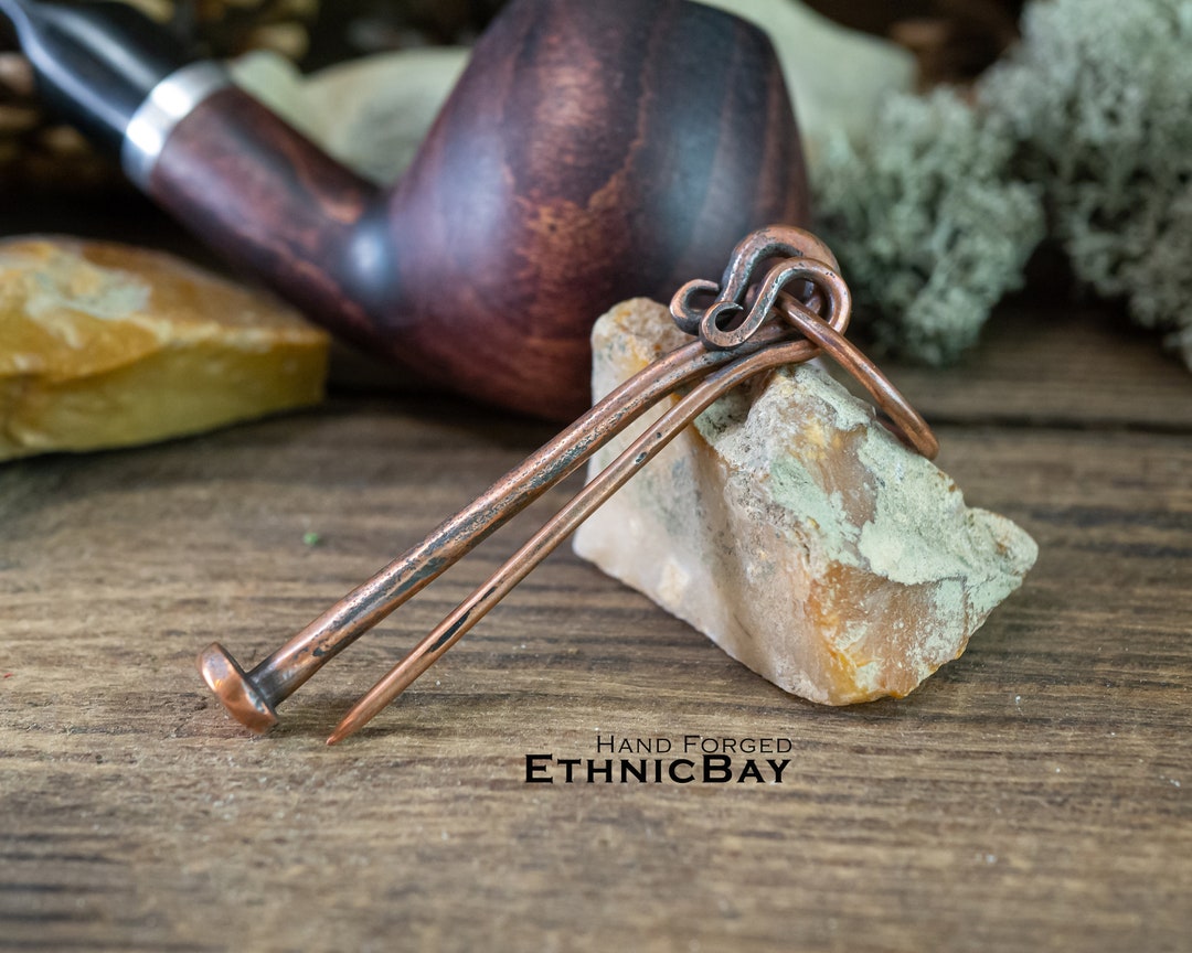 Light Copper Tobacco Pipe Tool. Handmade Pipe Tamper. Hand Forged ...