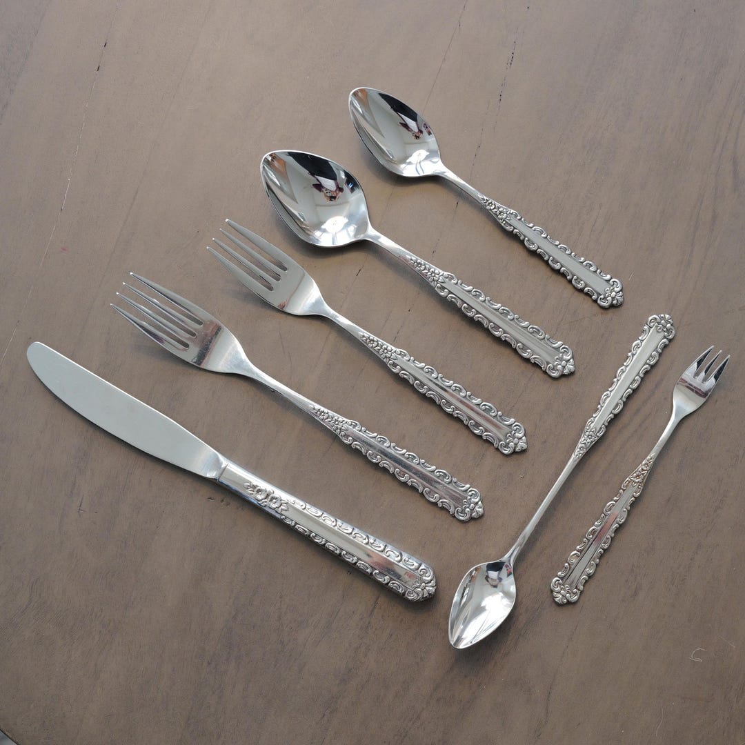 High Quality Japanese Stainless Steel Silverware in Rare Vintage ...