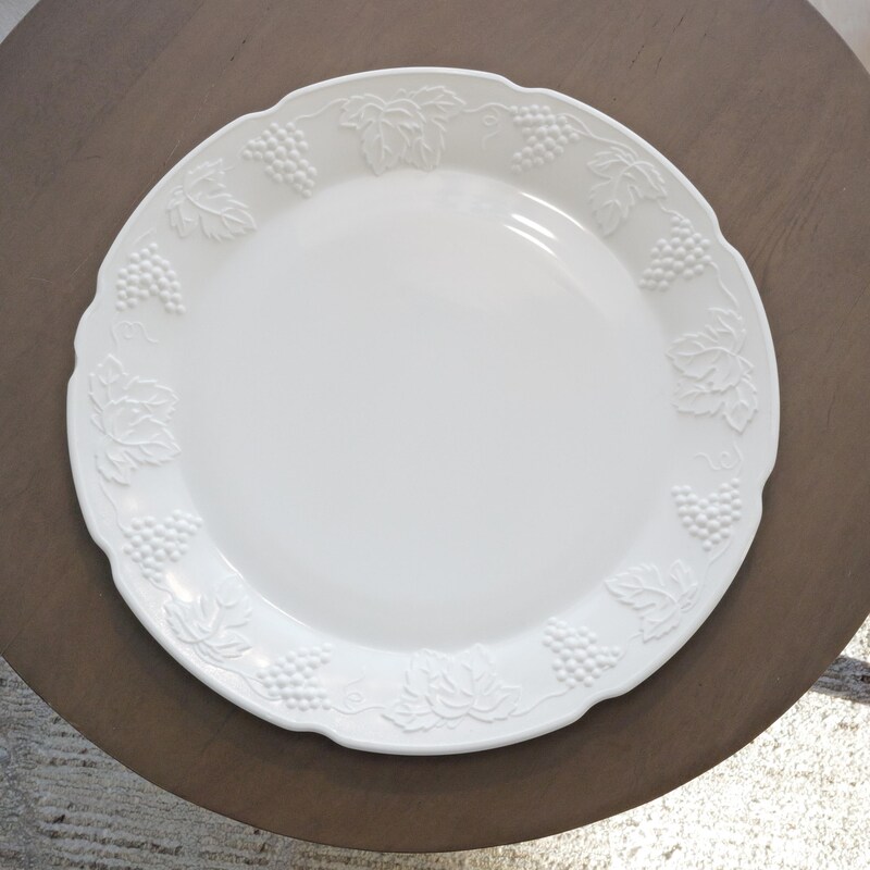 Milk Glass Platter - Etsy