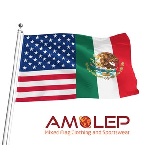 Durable Double Country/nation/combo Half and Half Flag - Customizable ...