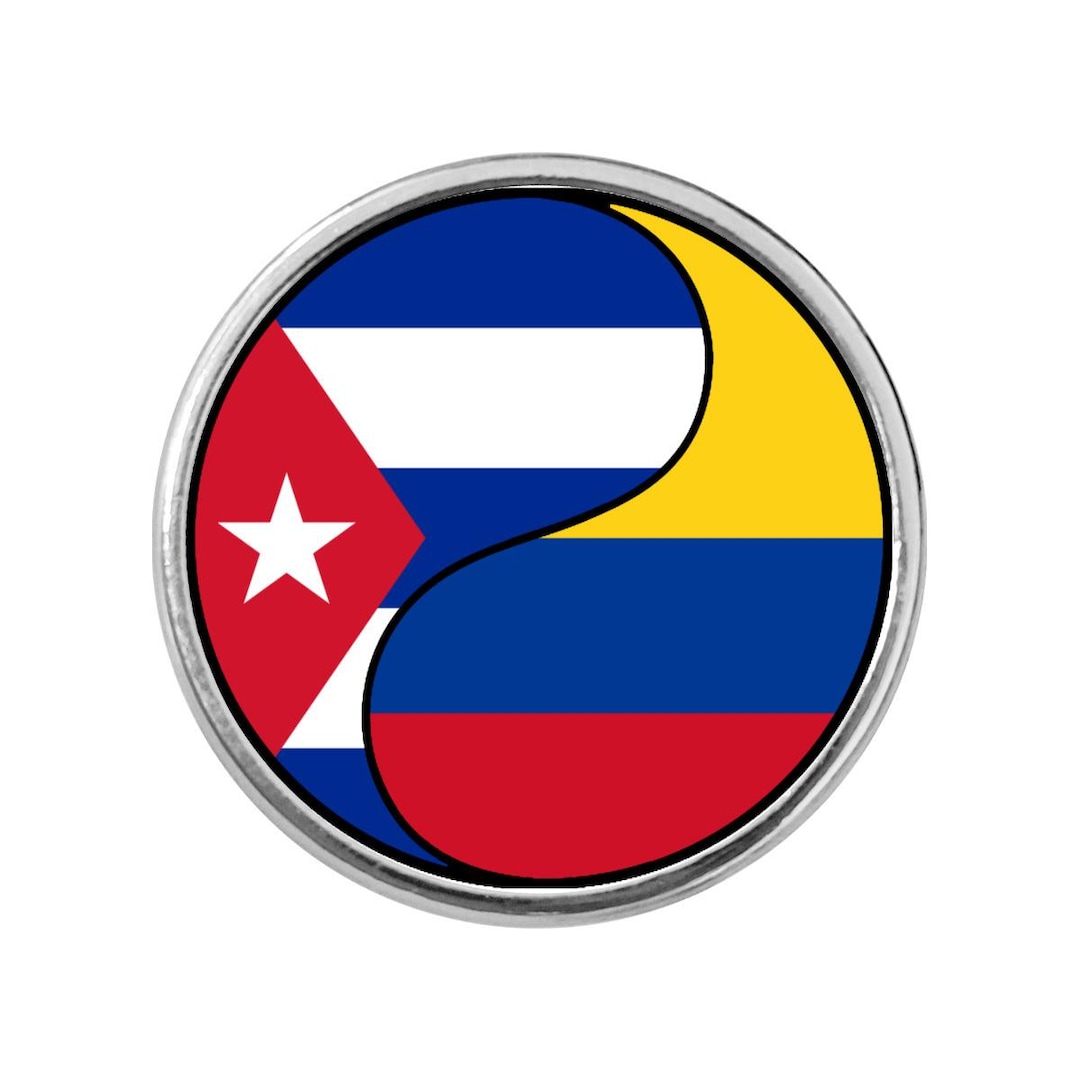 Custom Yin Yang Country Flag Badge/brooch – Any 2 Flags, Personalized ...