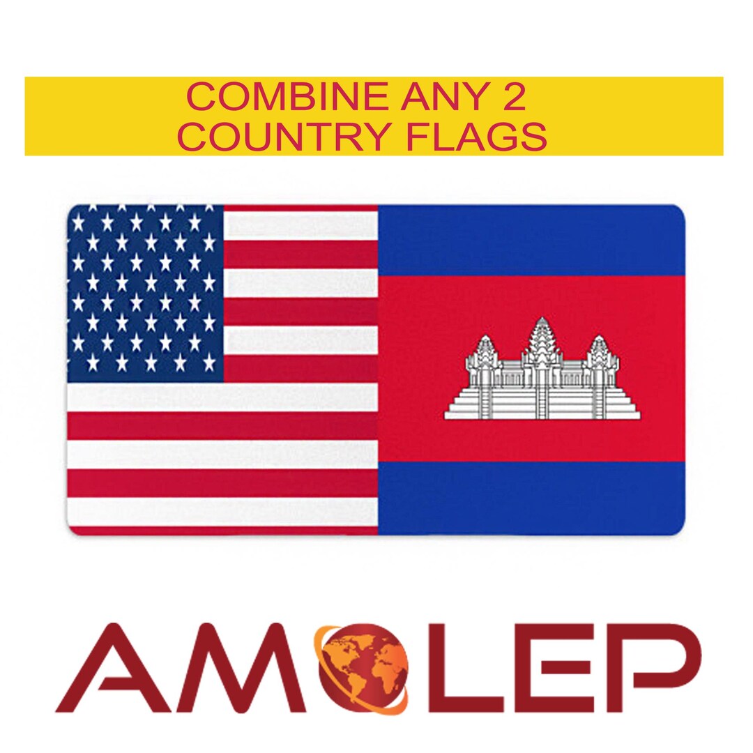 Custom Made Half-and-half Multinational Flag Mouse Pads With Seamless ...