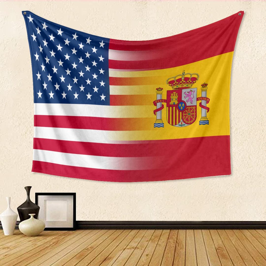 Custom Mixed/dual/double Flag Flannel Tapestry- Select Any 2 Flags ...