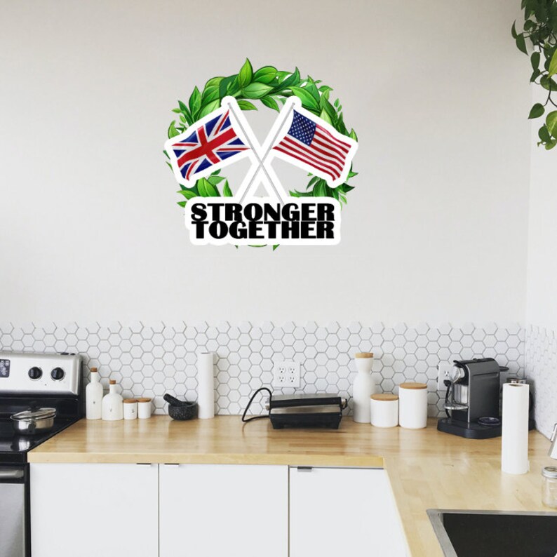 Double Country Flags Die-cut Wooden Sign - Customizable (select Any 2 ...