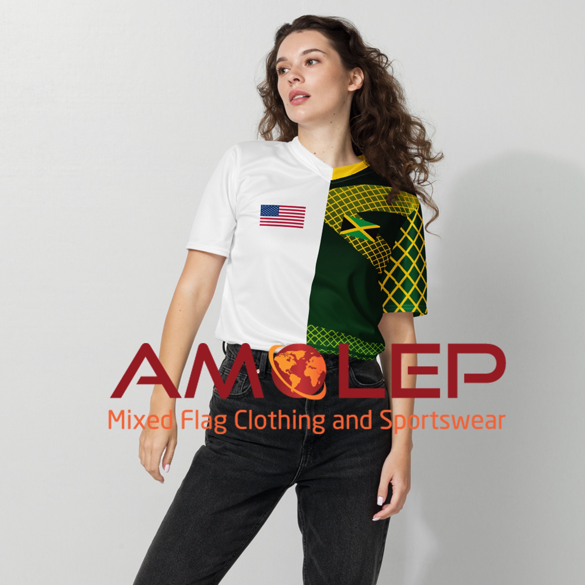 Half United States usahalf Jamaica Dual Nation Combo Flag - Etsy