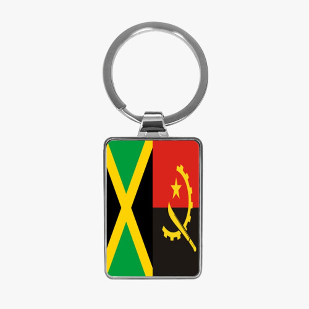 Customizable Half-and-half Double Flag Heart Keychain select Any 2 ...