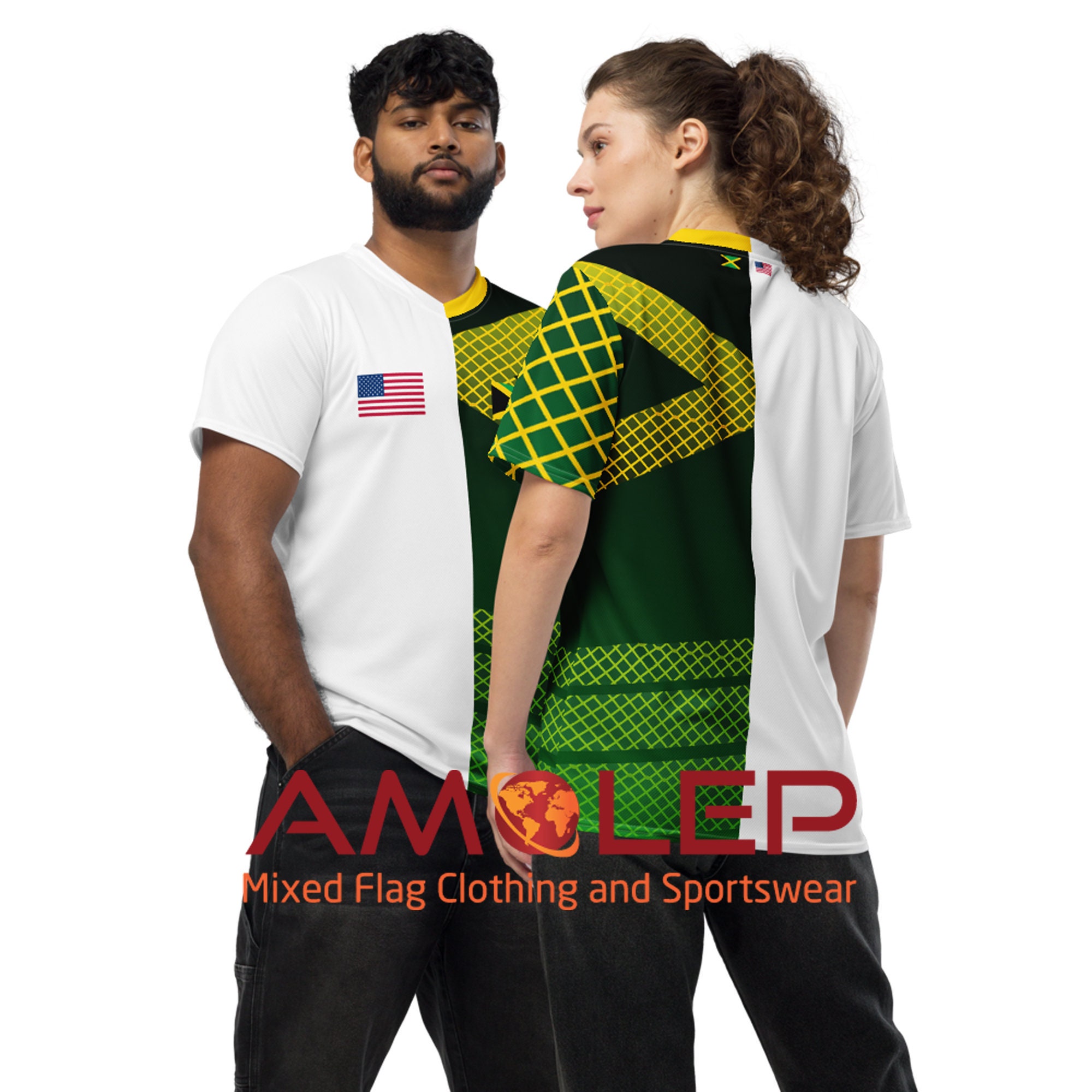 Half United States usahalf Jamaica Dual Nation Combo Flag - Etsy