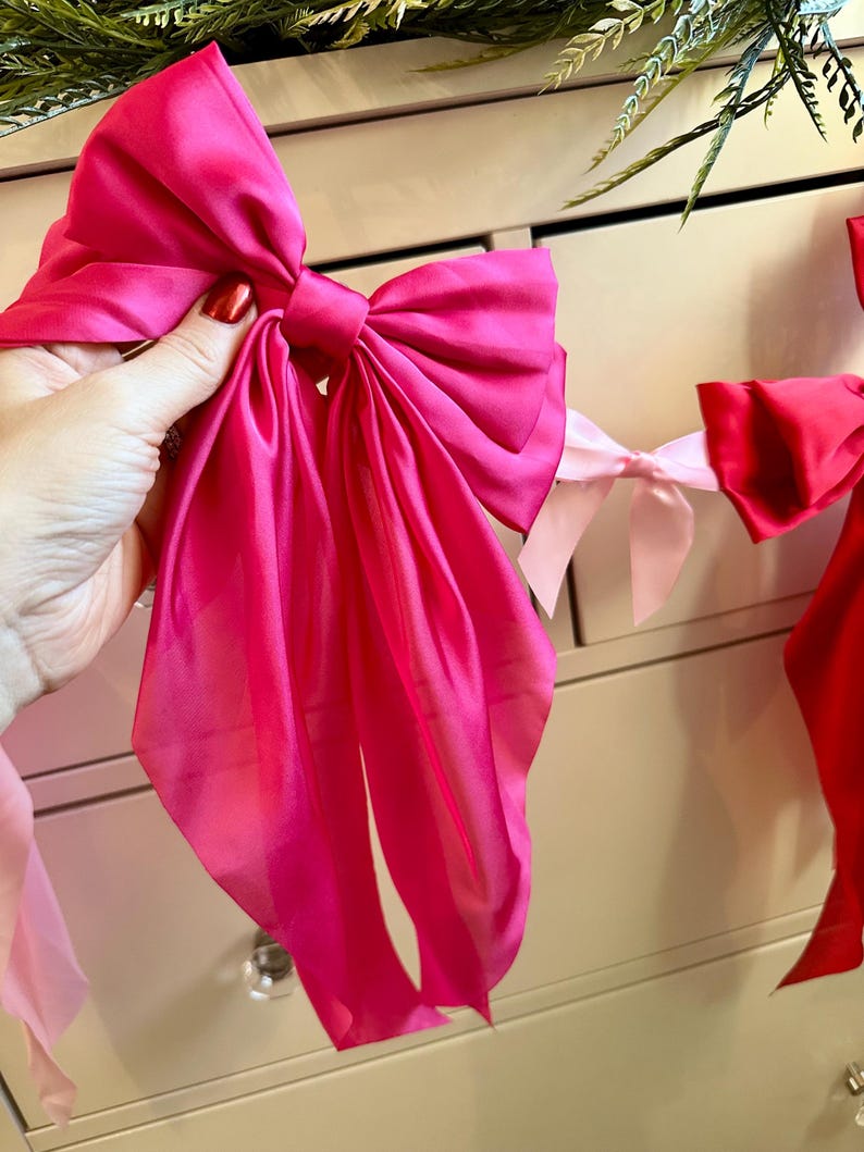 Coquette-inspired Bow Garland 6-foot Decorative Garland - Etsy