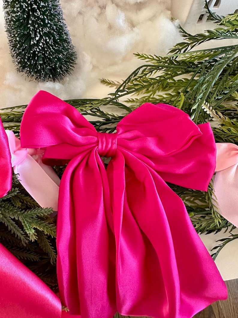 Coquette-inspired Bow Garland | 6-foot Decorative Garland - Etsy