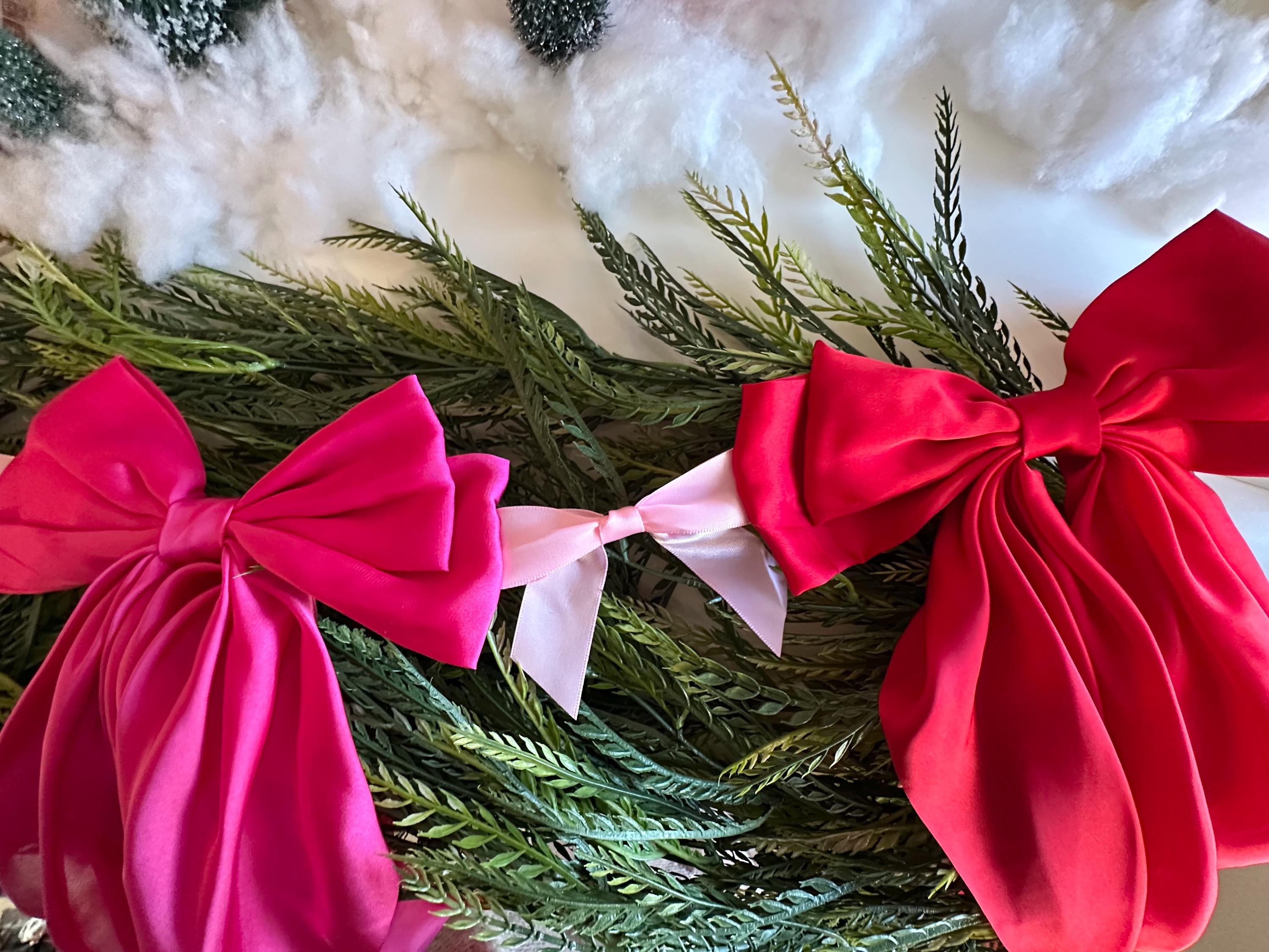 Coquette-inspired Bow Garland | 6-foot Decorative Garland - Etsy