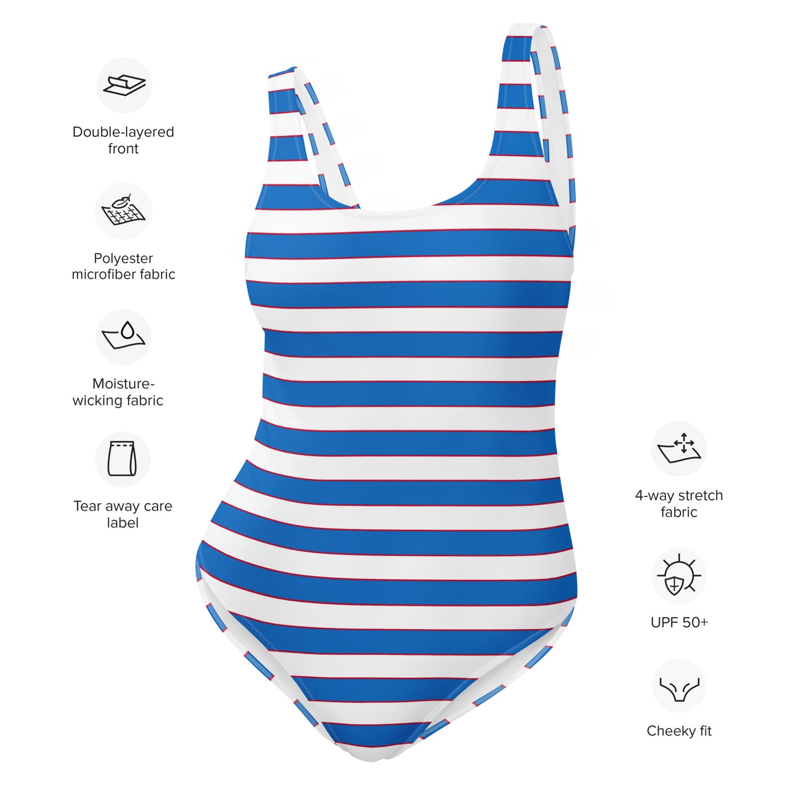 Swimsuit Onepiece, Striped Swimmers, Horizontal Stripes Bathing Suit ...