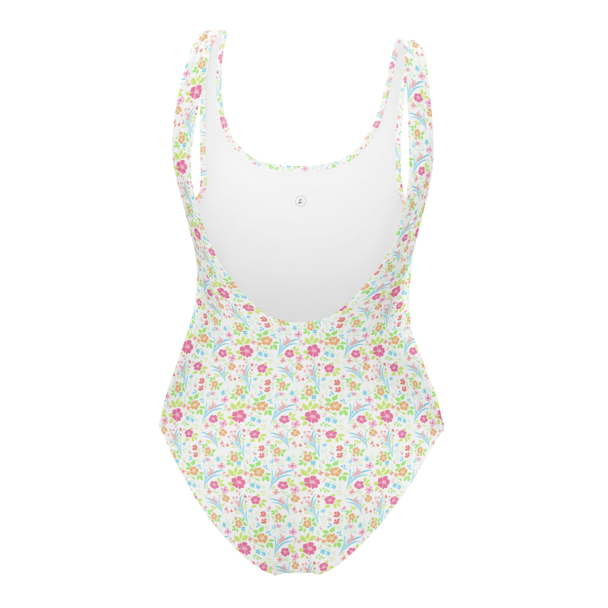 Onepiece Swimsuit, Floral Swimming Costume, White Pink Swimmers ...