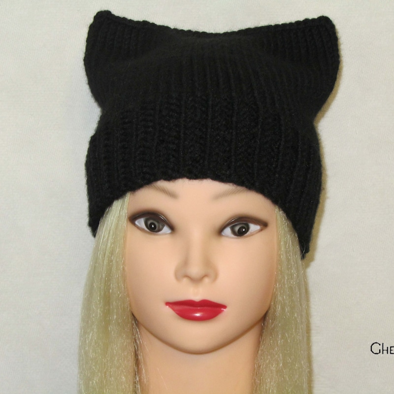 Cat Knit Hat - Etsy