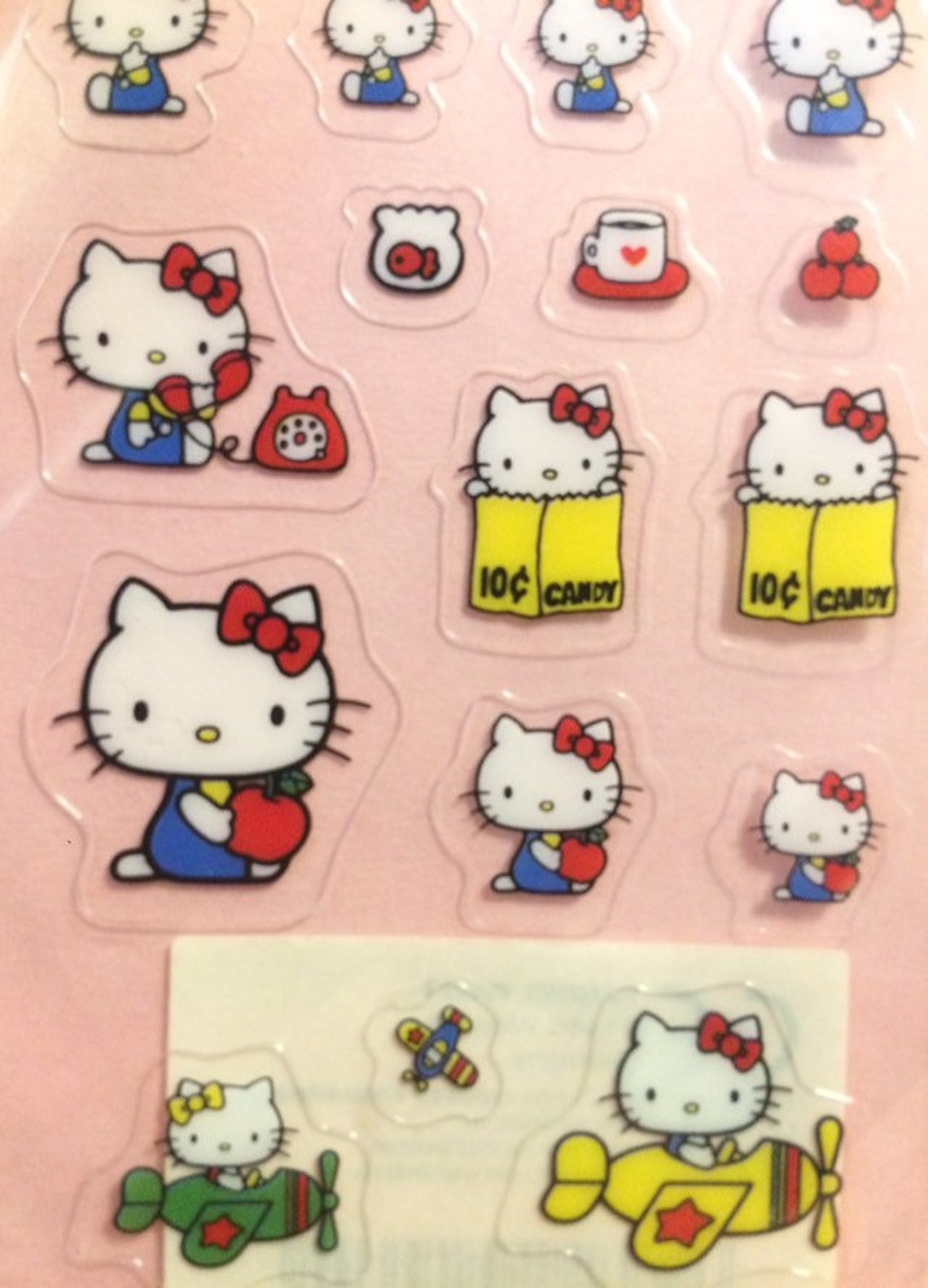 Sanrio Hello Kitty Sticker Sheet Kawaii Sticker Sheet Etsy