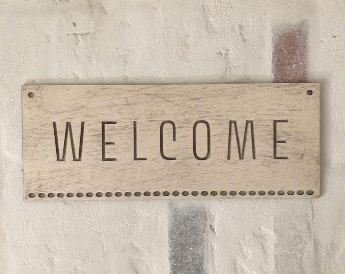 Macrame Welcome Sign Wood Blank - Etsy