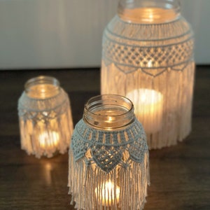 Video Tutorial Medium Macrame Jar Pattern - Etsy Canada